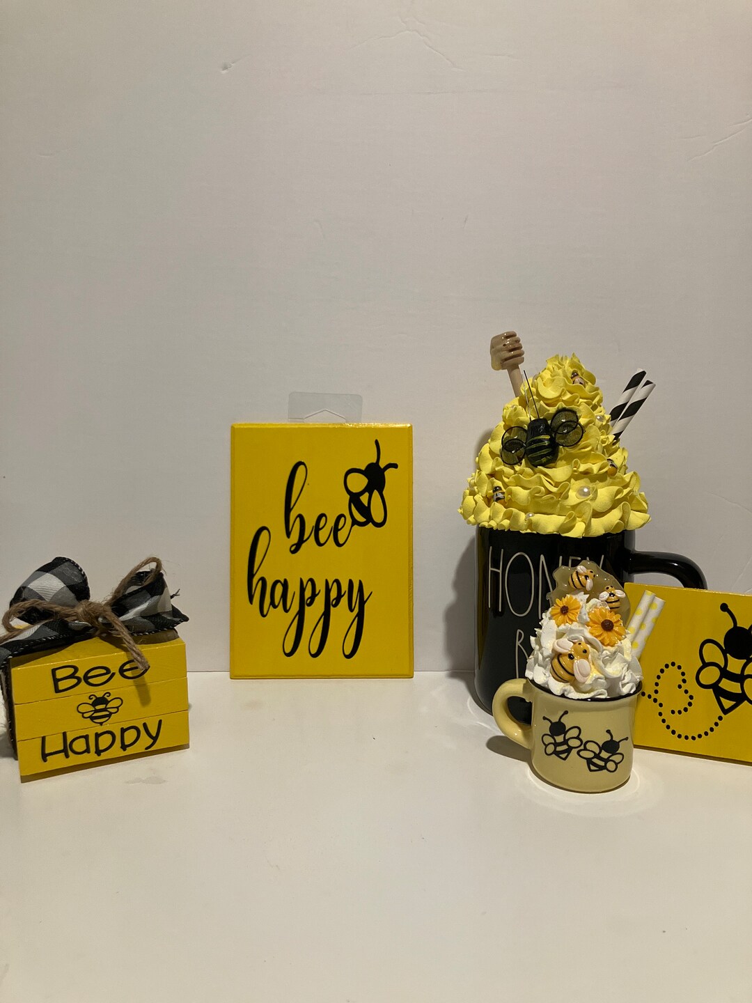 Wood Bee Happy Sign - Etsy
