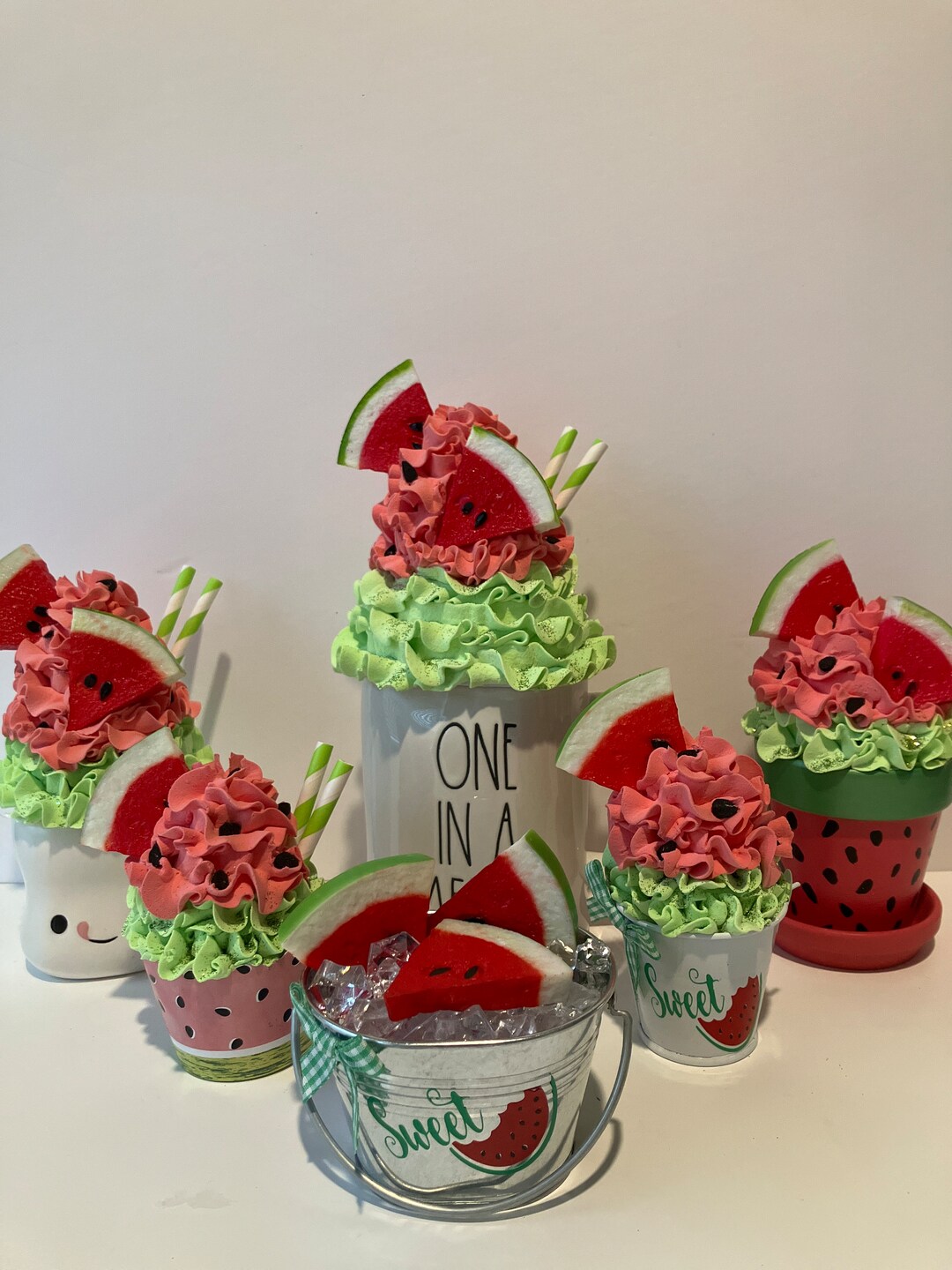 Faux Watermelon Whipped Topper - Etsy