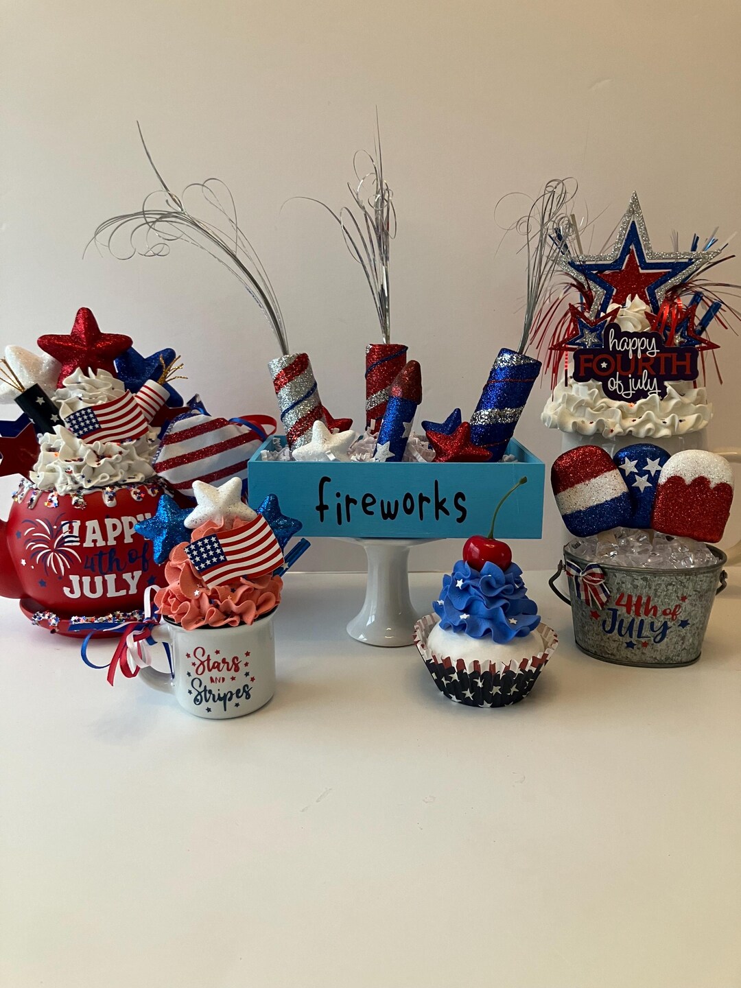 July 4th Wooden Fireworks Crate - Etsy