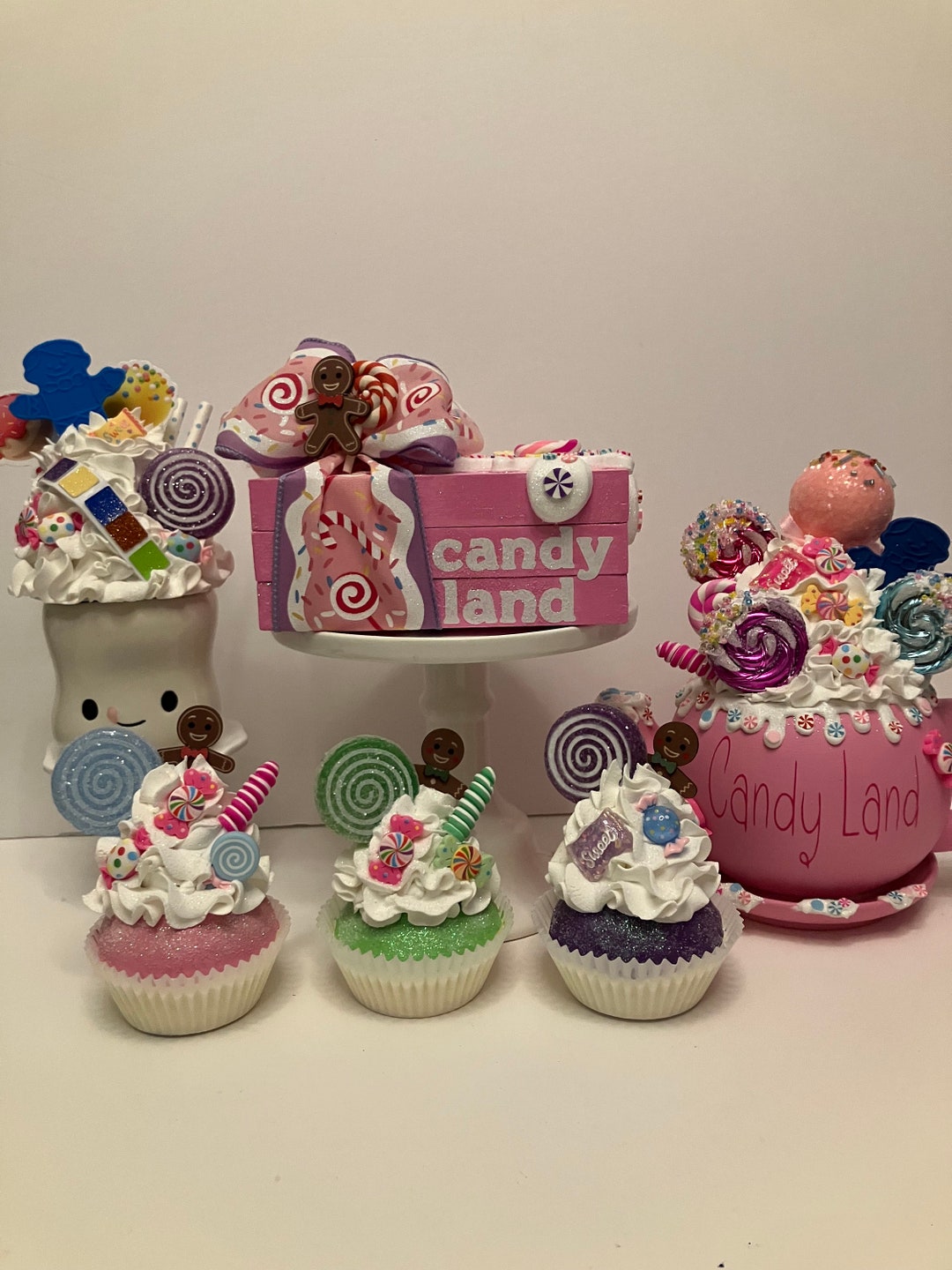 Faux Wood Candy Land Book Stack - Etsy