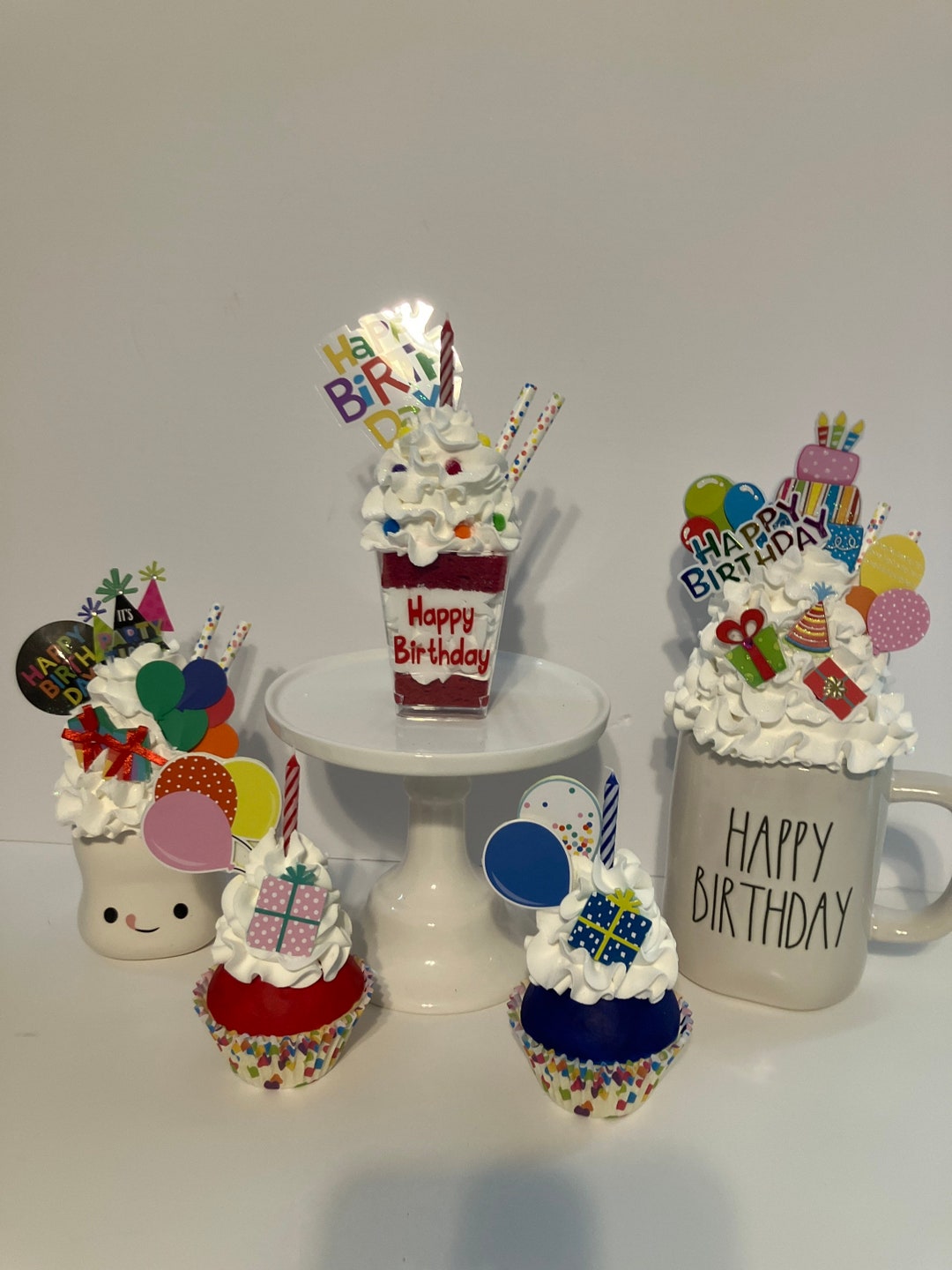 Faux Happy Birthday Parfait - Etsy