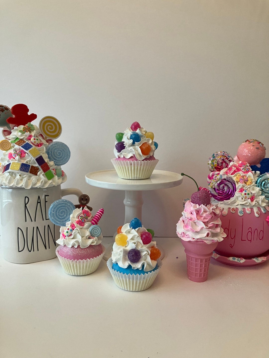 Faux Candy Land Inspired Gumdrops Cupcake - Etsy