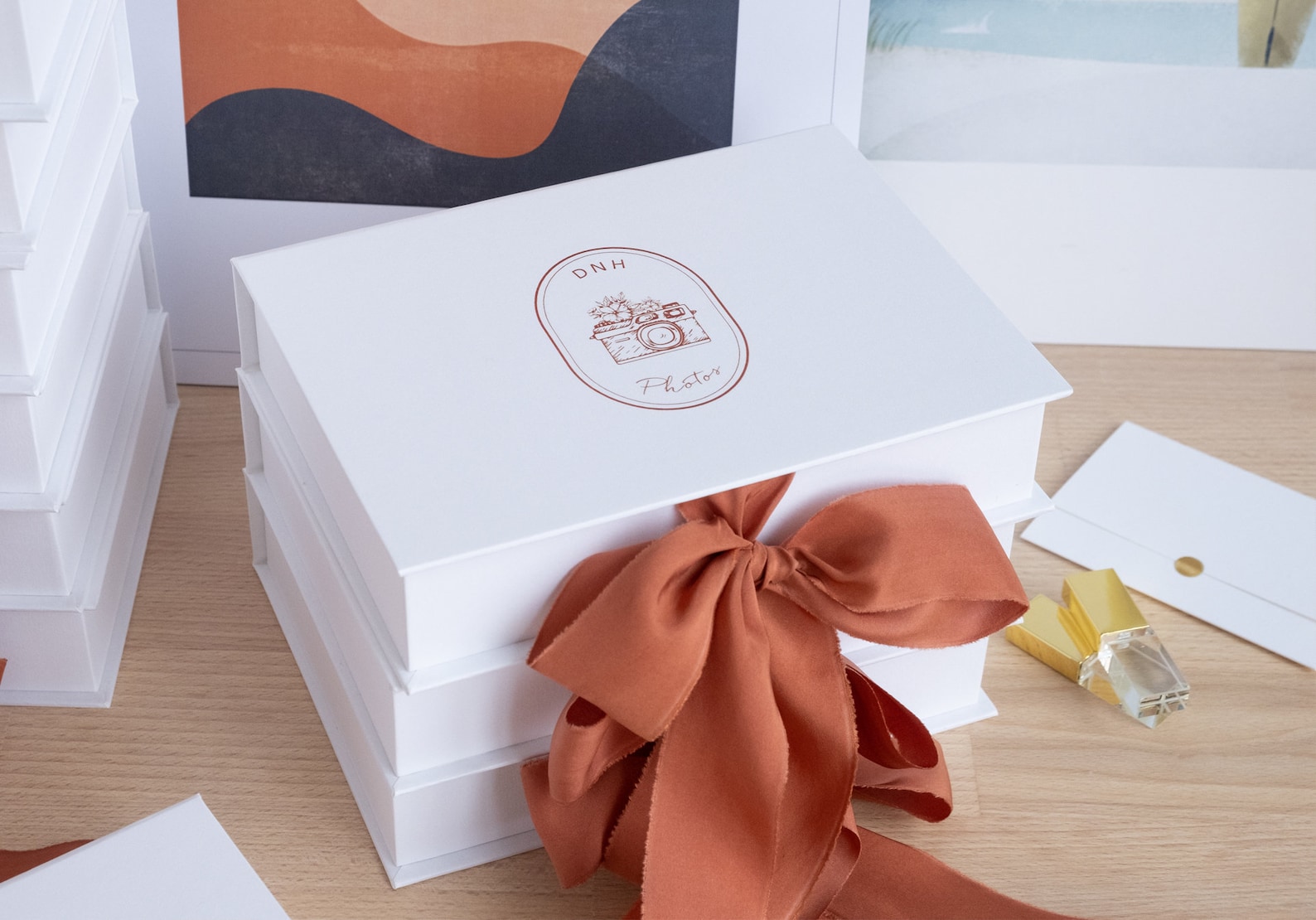 Paper Boxes With Logo Printing / Set of 10 Pcs - Etsy