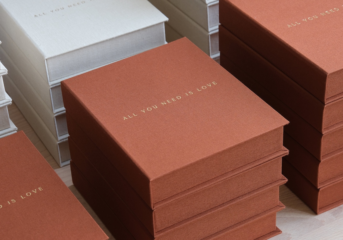 Custom Linen USB Box Packaging for Flash Drive Gift Box for - Etsy