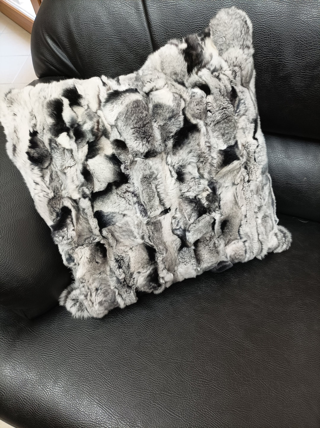 Real Rex Rabbit Fur Pillow , Home Warmer - Etsy