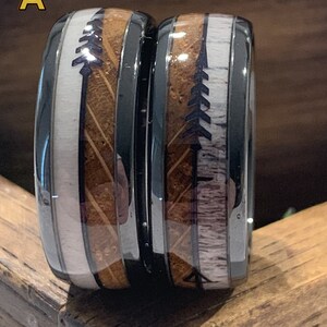 Mens Deer Antler Ring, Deer Antler Ring for Him, Mens Wedding Band ...