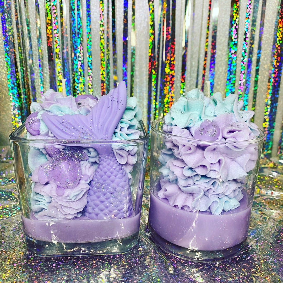 Mermaid Candle Set, Mermaid Candles, Ombré Candles - Etsy