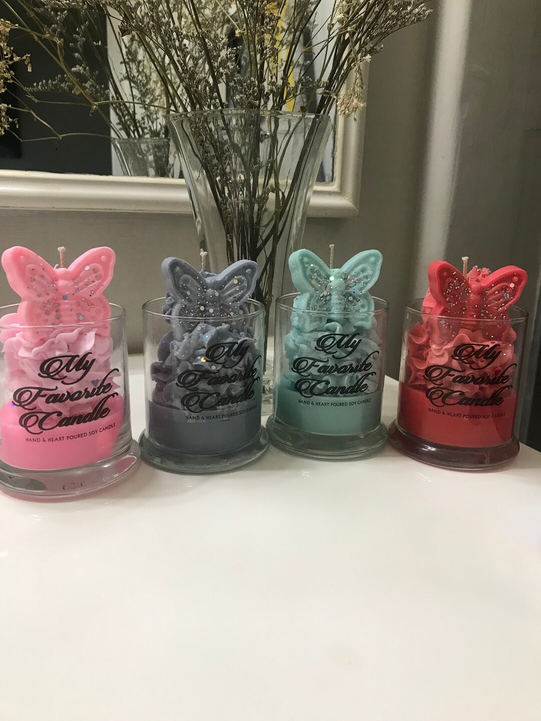 Butterfly Candle Soy Candle Butterflies - Etsy