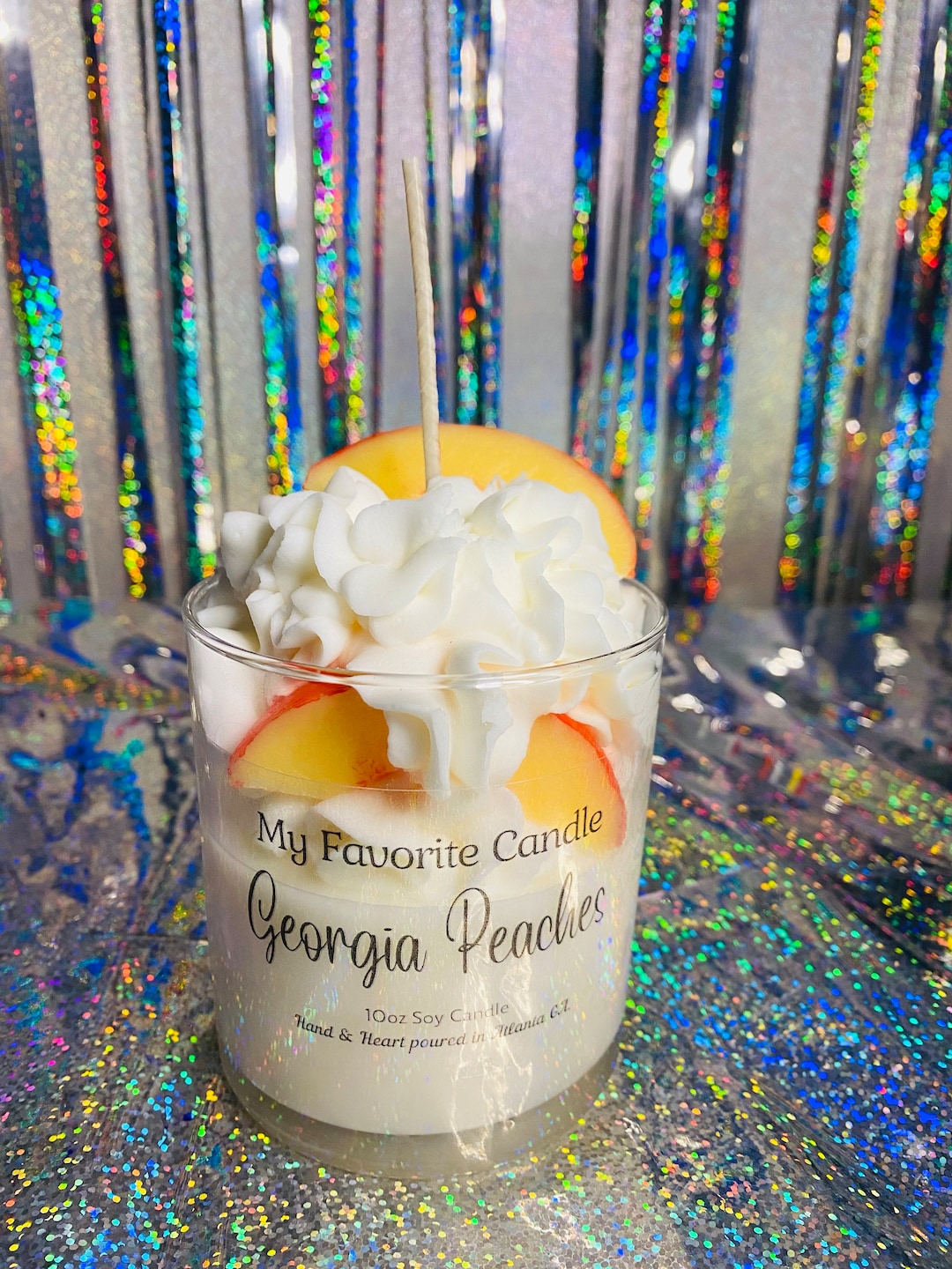 Life is Peachy, Georgia Peaches, Soy Candle, Dessert Candle - Etsy