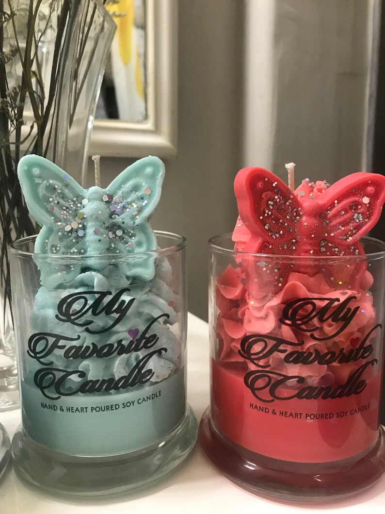 Butterfly Candle Soy Candle Butterflies - Etsy