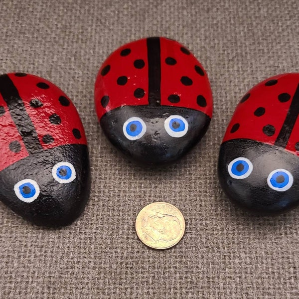 Ladybug Rocks - Etsy