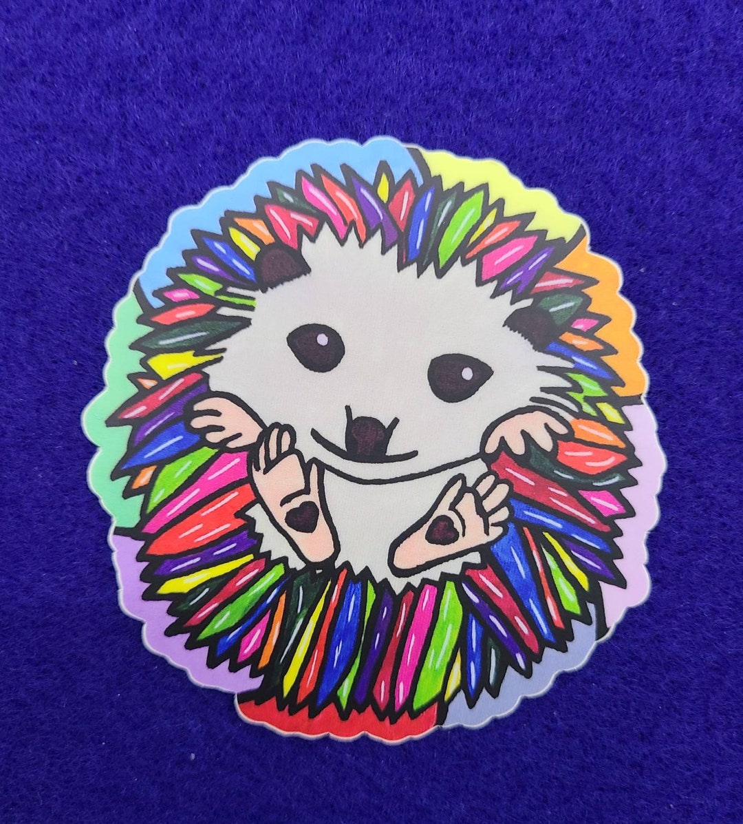 Brillo the Pop Art Hedgehog 3 Inch Die-cut Vinyl Sticker - Etsy