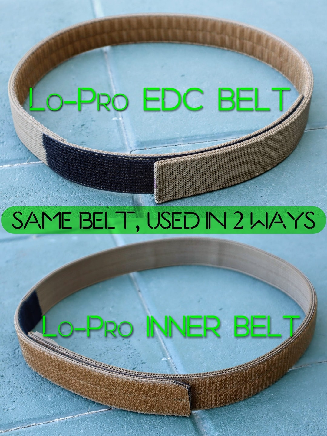 1PLY Single Layer Low-profile BELT - Inner Velcro Belt - Simple Ccw/edc ...