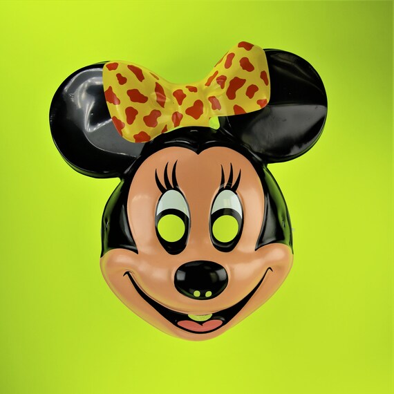 Vintage Disney Minnie Mouse Ben Cooper Halloween Mask - Gem