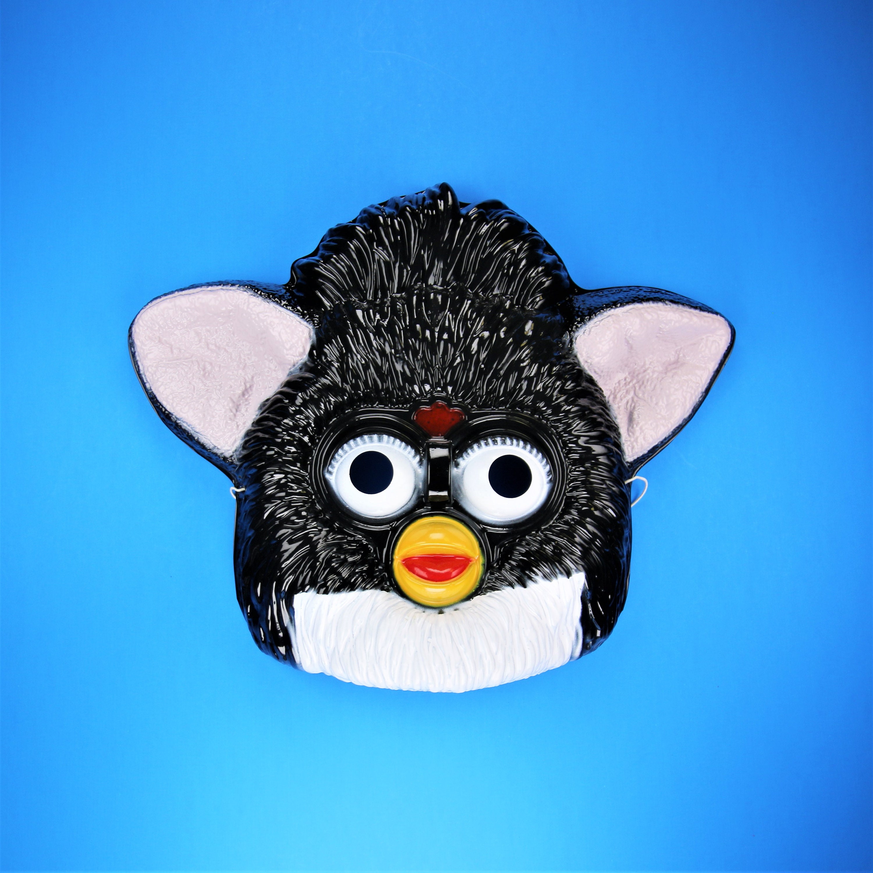 Vintage Black Furby Plastic Halloween Mask Tiger Electronics - Etsy