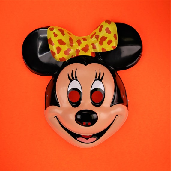 Vintage Disney Minnie Mouse Ben Cooper Halloween Mask - Gem