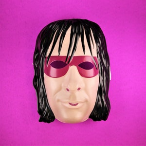 WWF WCW Bret Hart Halloween Mask Decor WCW Wrestler Wrestling - Etsy