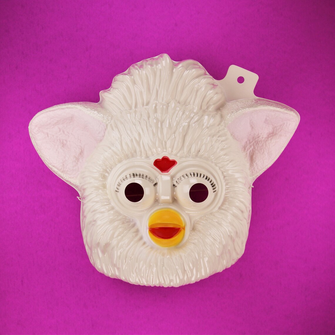 Vintage White Furby Plastic Halloween Mask Tiger Electronics - Etsy