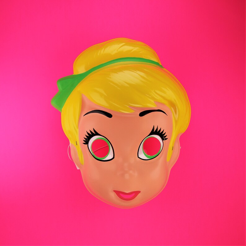 Vintage Disney Tinkerbell Halloween Mask Peter Pan Fairy - Etsy