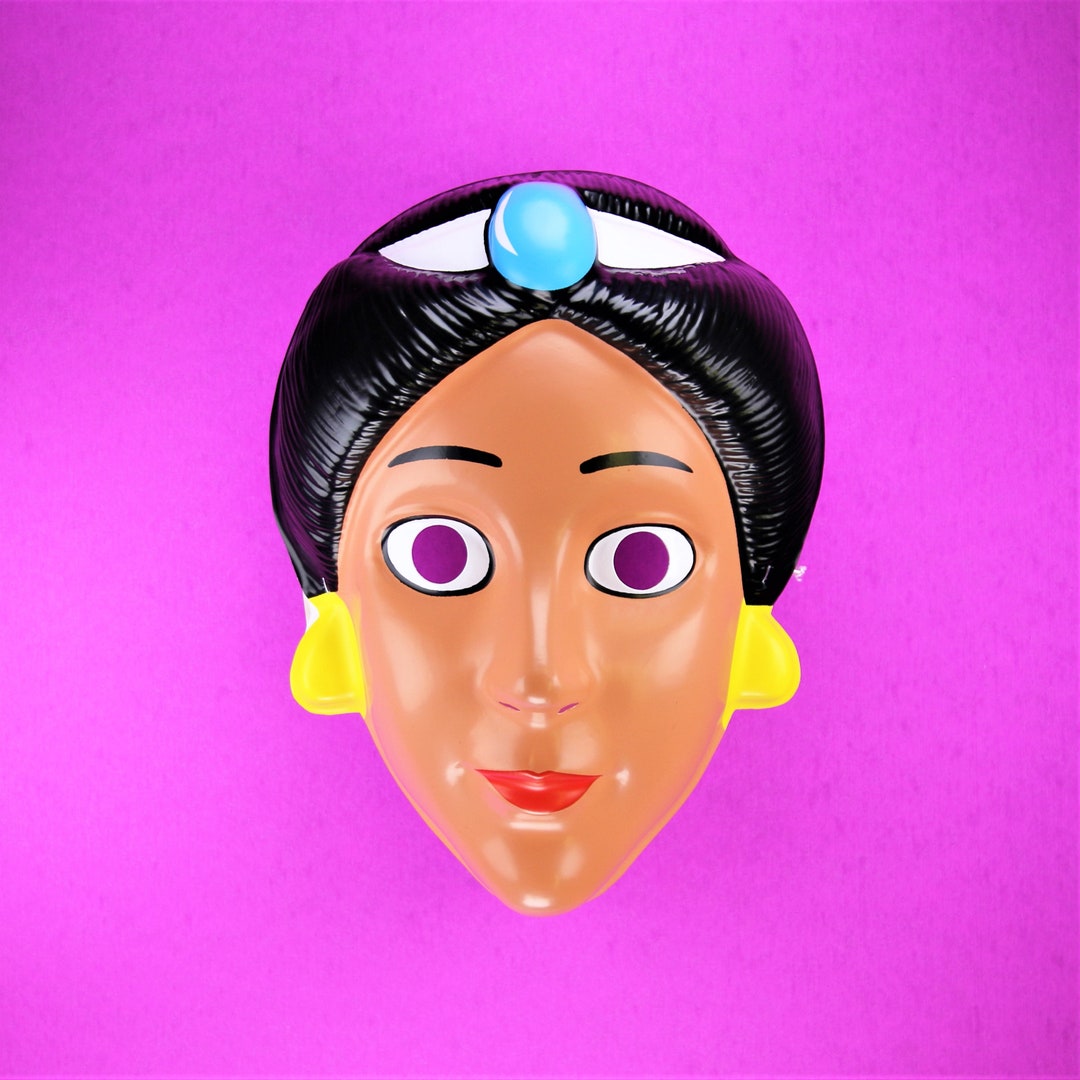 Vintage Disney Aladdin Princess Jasmine Halloween Mask - Etsy