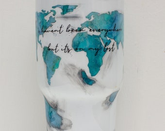 World Map Tumbler | Etsy