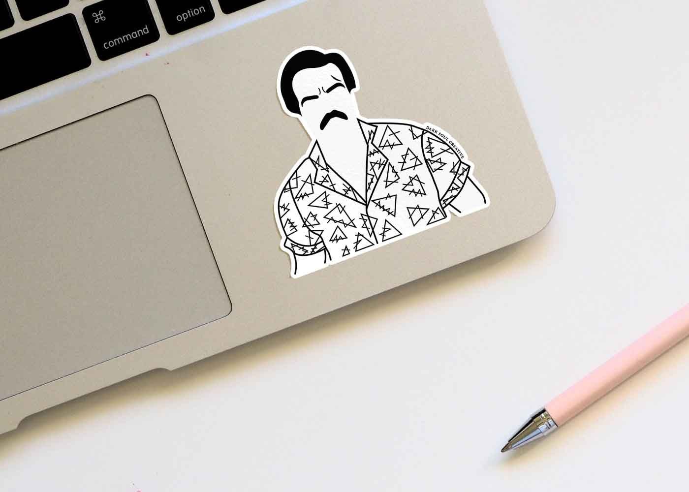 Stranger Things Hopper Sticker - Etsy