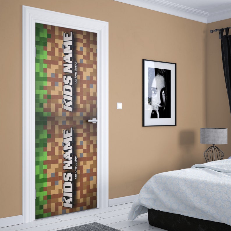 Custom Name Door Mural Put Your Name Door Decal Personal | Etsy