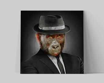 Monkey Business Print - Etsy