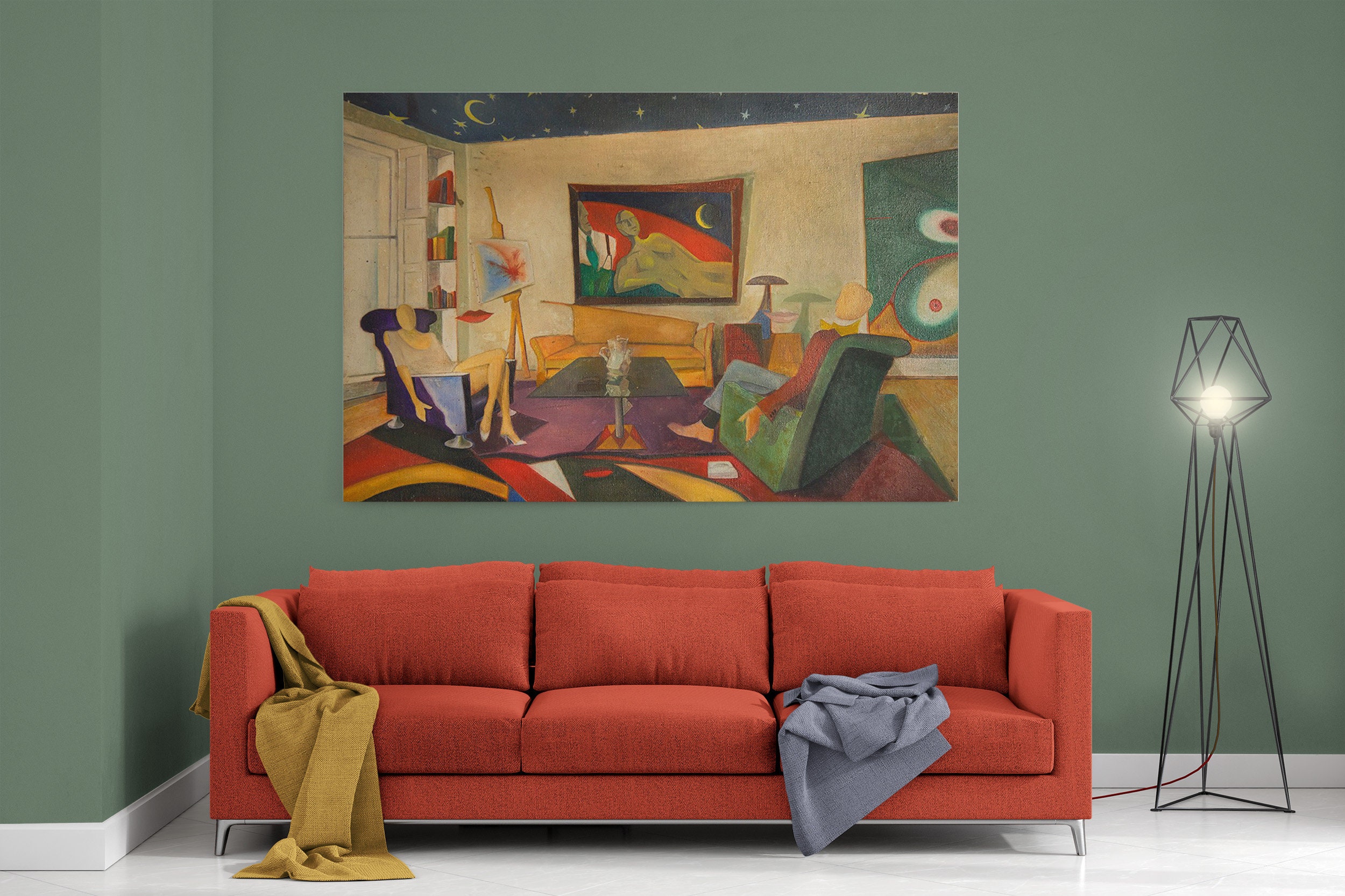 Dangling Conversation Canvas Wall Art Framed Print Various | Etsy