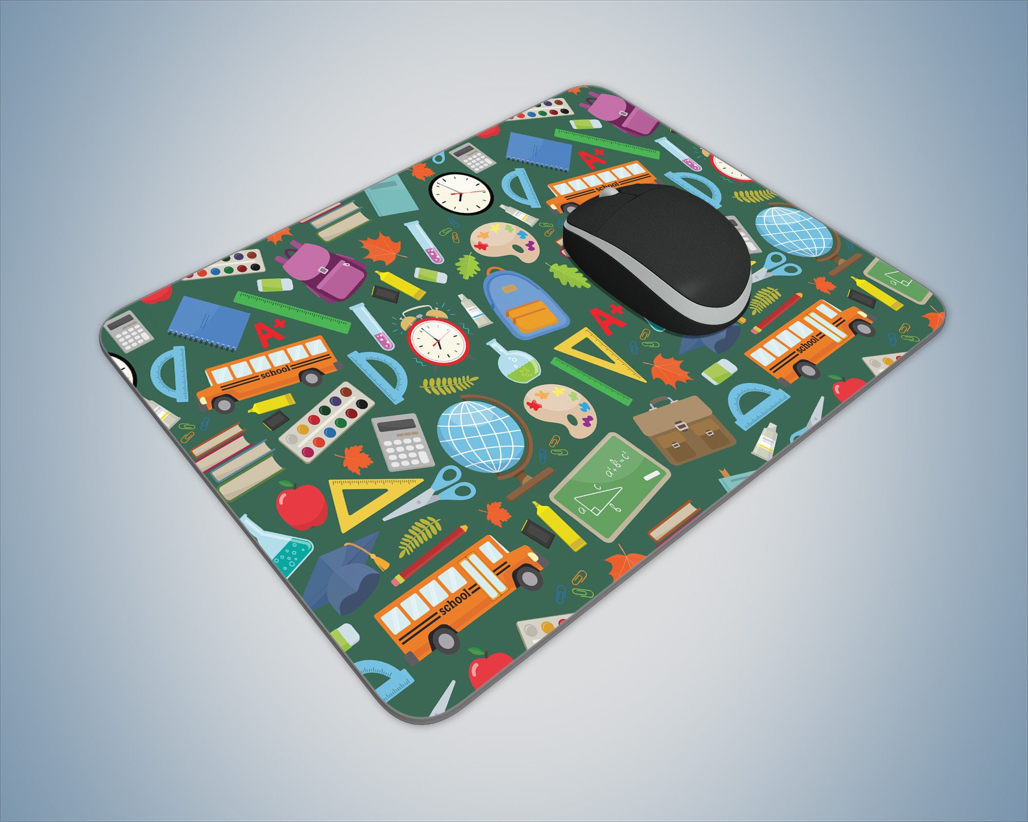 Back to School Mouse Pad Fun Anti-Slip Rubber Mouse Pad for | Etsy