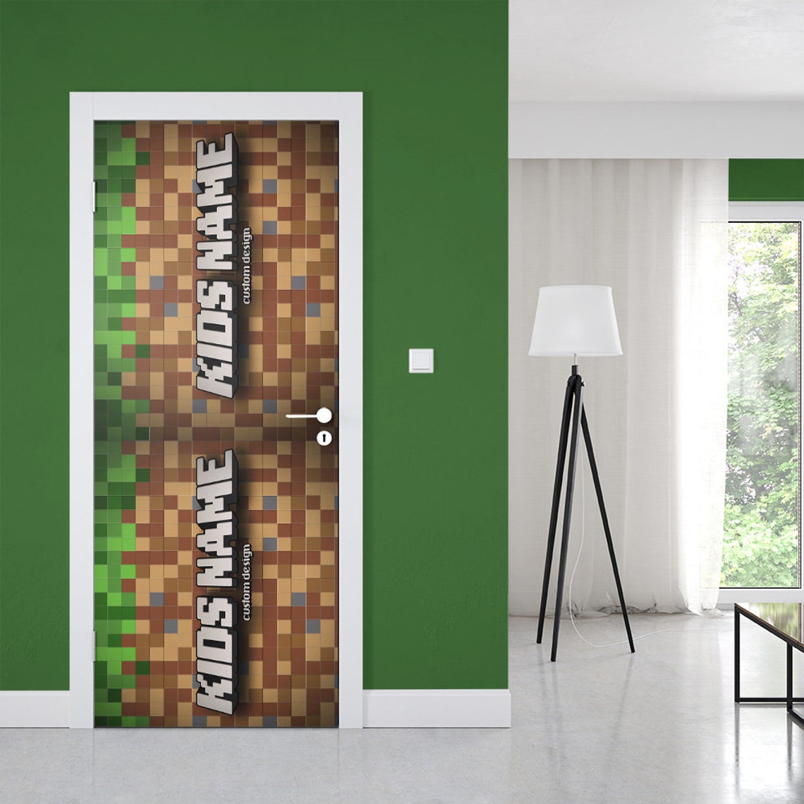 Custom Name Door Mural Put Your Name Door Decal Personal | Etsy