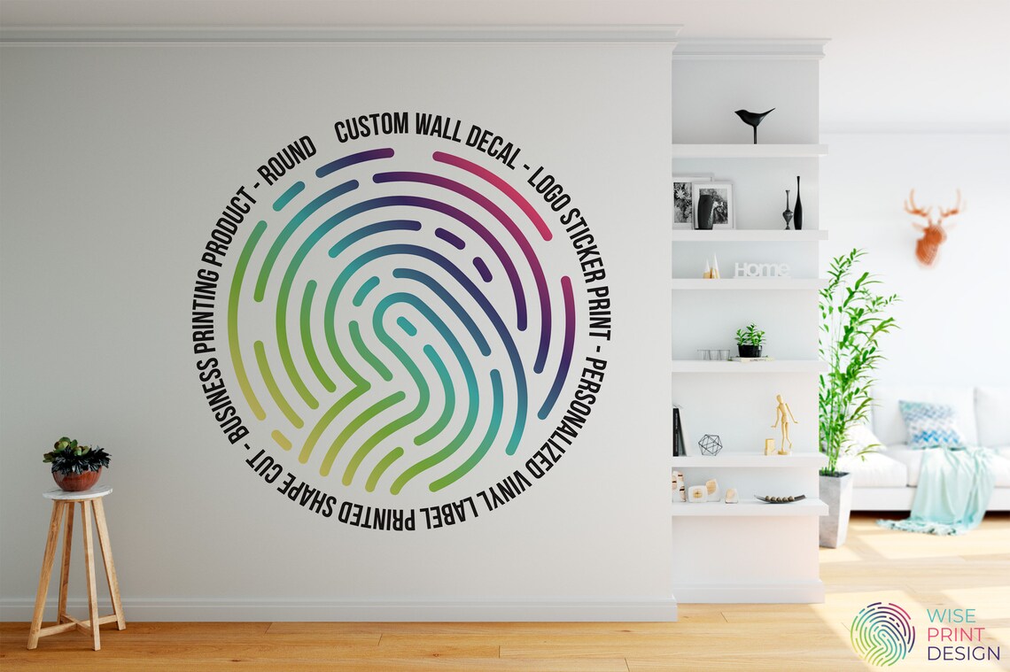 Custom Wall Decal Logo Sticker Print Personalized Vinyl - Etsy