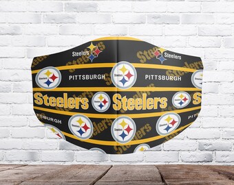 Steelers Face Mask - Etsy