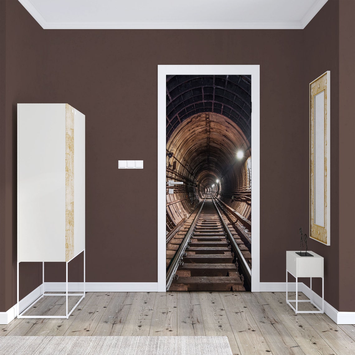 Subway Tunnel Door Mural New York Subway Door Decal Home | Etsy