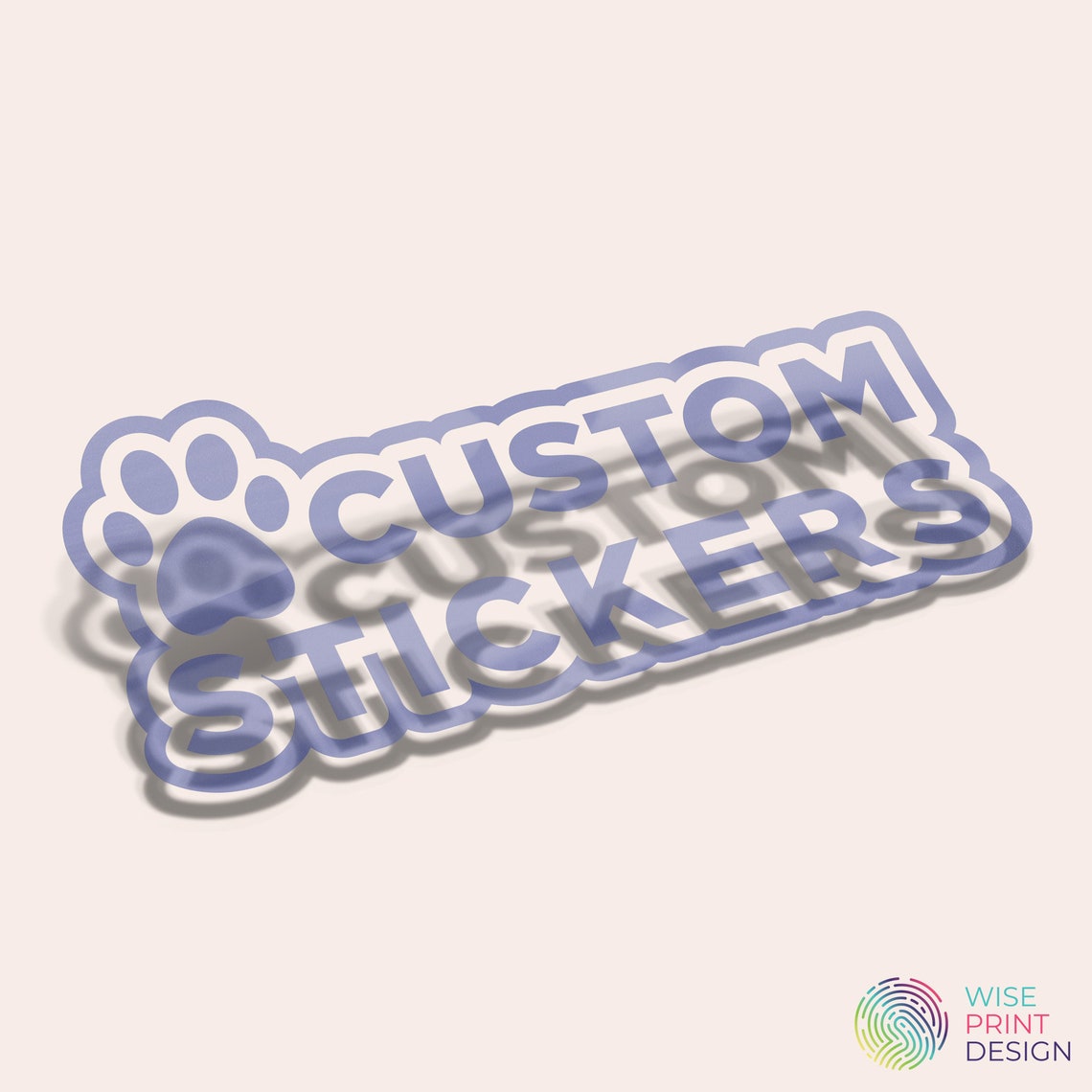 50 Custom Die Cut Clear Vinyl Stickers Pack. Your Custom Vinyl - Etsy