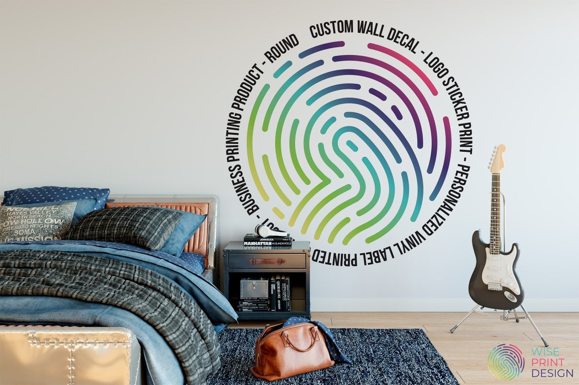 Custom Wall Decal Logo Sticker Print Personalized Vinyl - Etsy