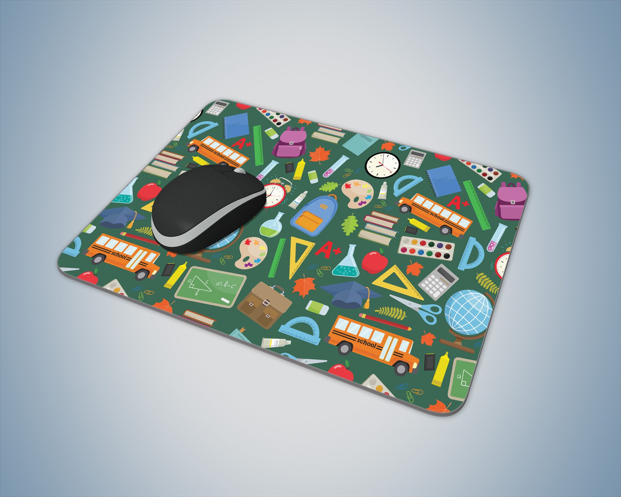 Back to School Mouse Pad Fun Anti-Slip Rubber Mouse Pad for - Etsy