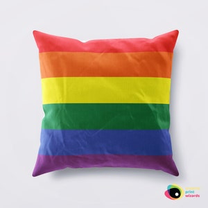 LGBT Pride Pillowcase, Pride Colors Pillowcase, Comfortable Decorative ...