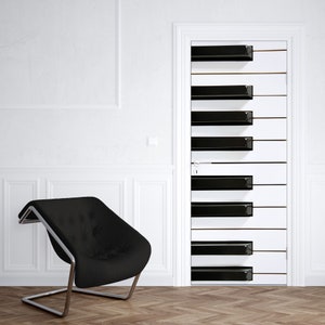 Piano Keys Door Mural, Music Door Decal Home Decor, Office Decor - Etsy