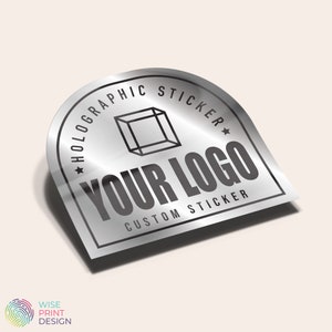 50 Custom Die Cut Silver Metallic Vinyl Stickers Pack. Your Custom ...