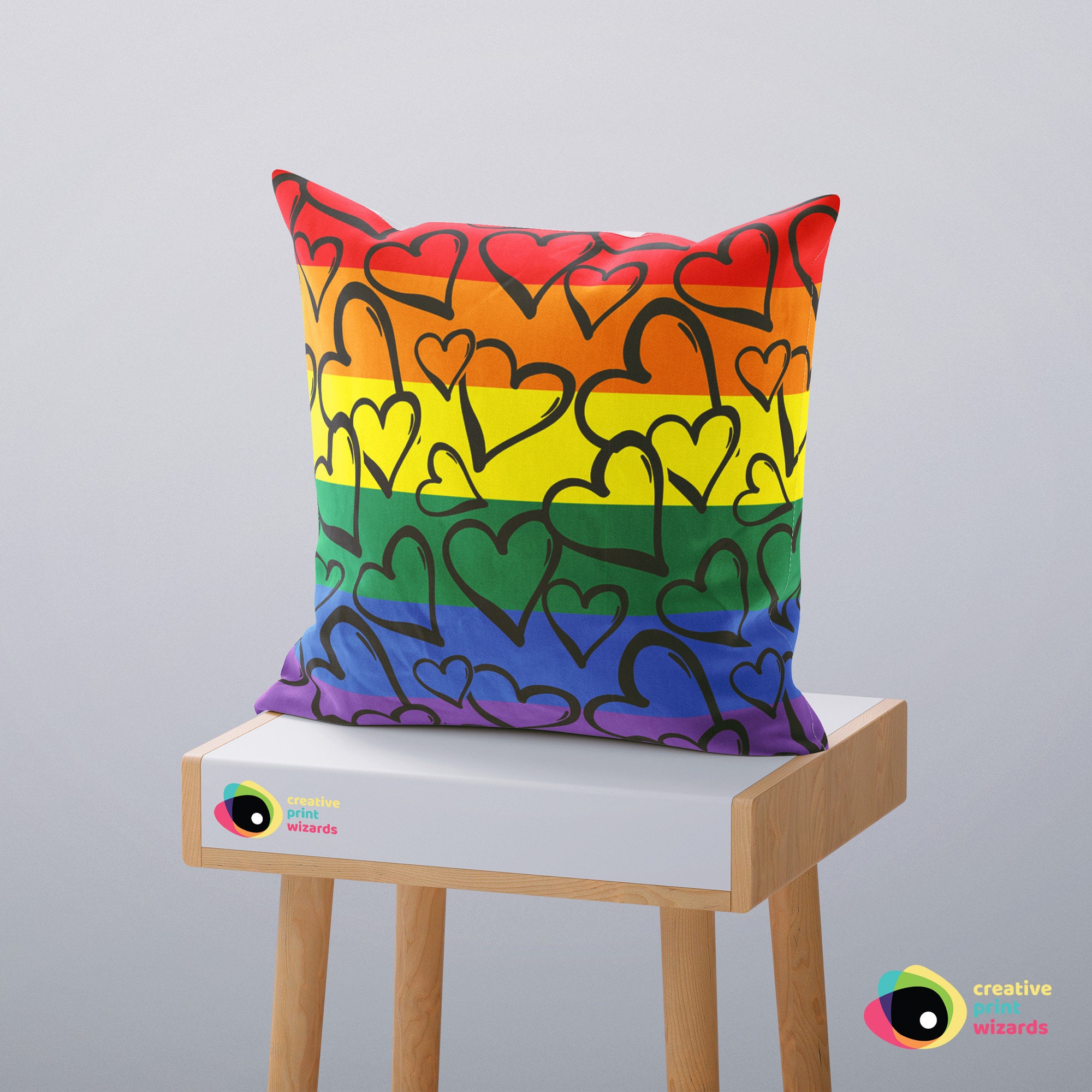 LGBT Pride Pillowcase Pride Colors Pillowcase Comfortable | Etsy