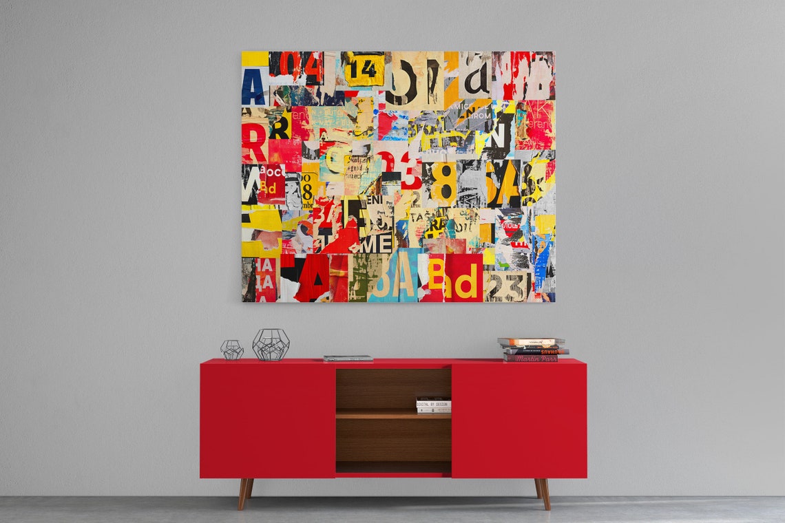 Newspaper Canvas Wall Art Framed Print Various Sizes | Etsy