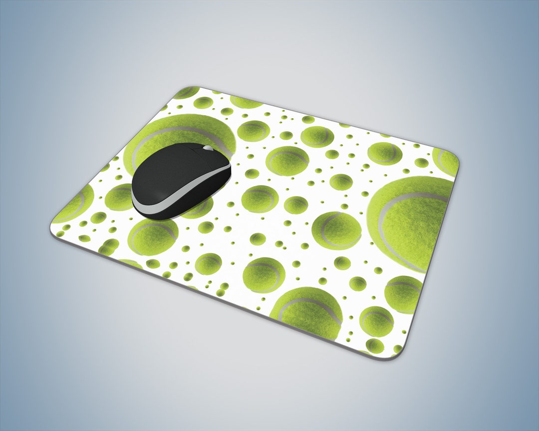 Tennis Balls Mouse Pad, Tennis Lovers Anti-slip Rubber Mouse Pad for ...