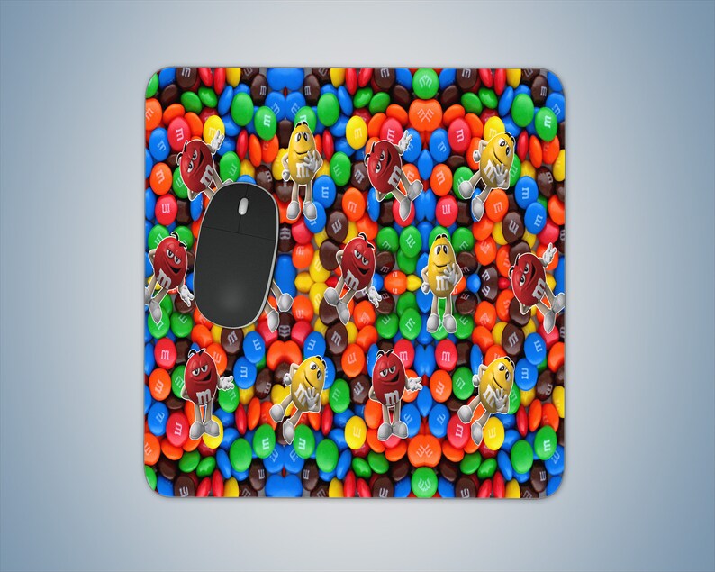 M&m's Mouse Pad Candy Lovers Mouse Pad Fun Anti-slip - Etsy