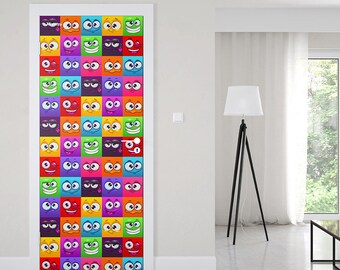 Faces Door Decal - Etsy