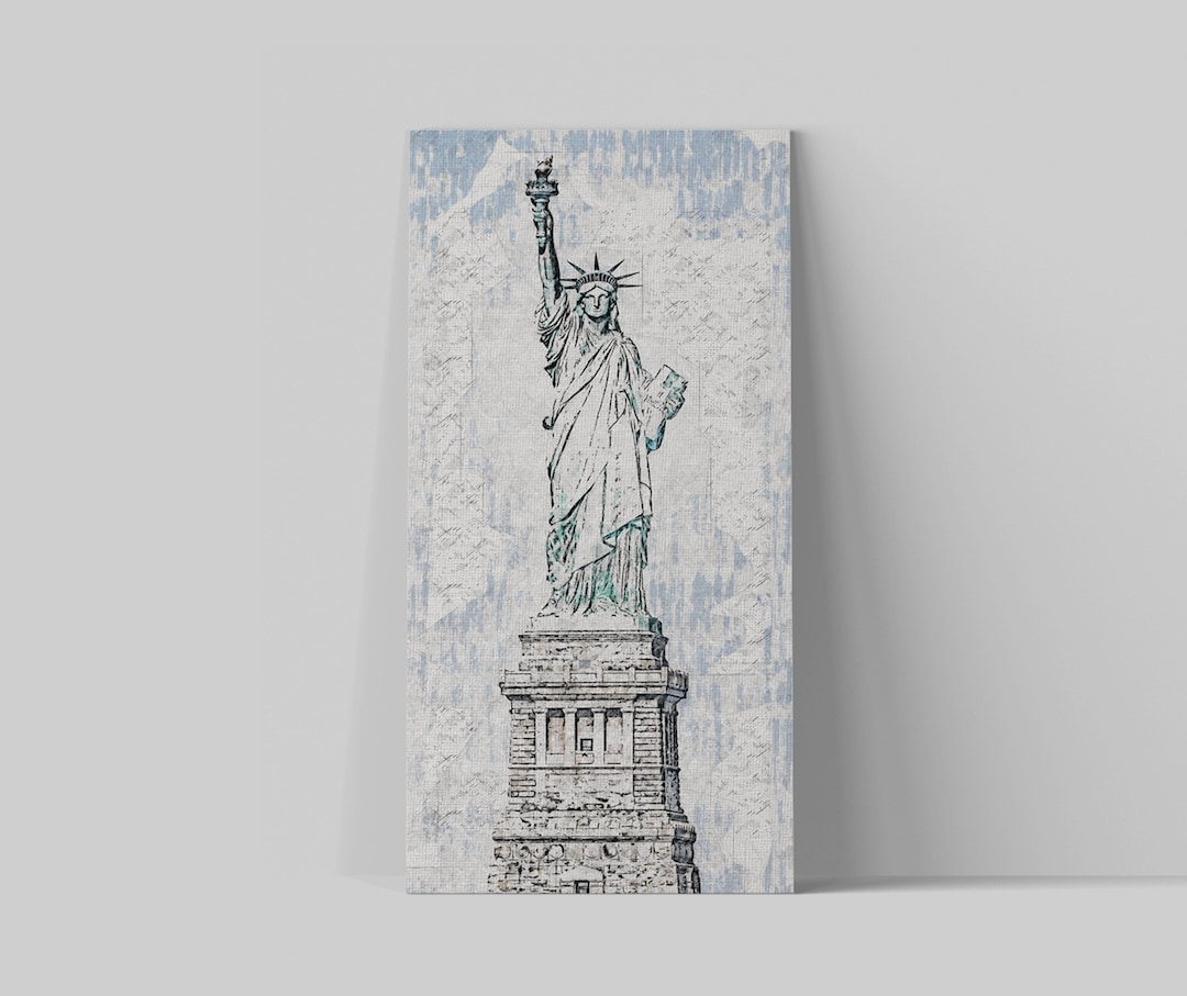 Statue of Liberty Canvas, Iconic Sculpture Canvas, American Wall Art ...