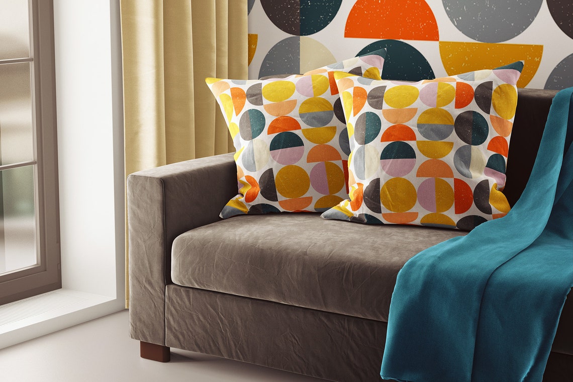 Retro Pillowcase Scandinavian PillowcaseComfortable | Etsy