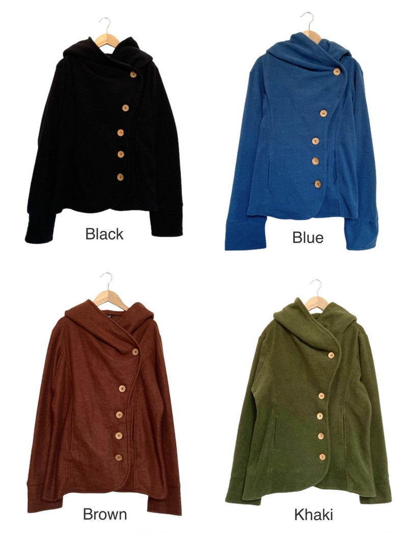 Fleece Short Coat, Jacket - Etsy
