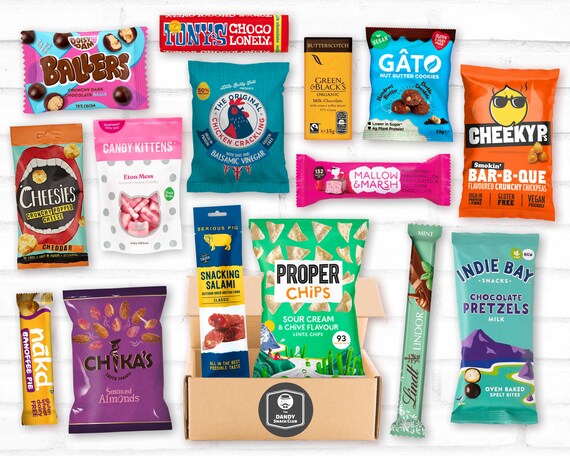 Variety Snack Box letterbox Size Birthday / Thank You / | Etsy UK