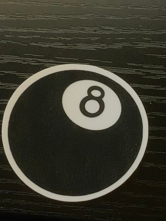 8 Ball Sticker Die Cut Sticker Pool Billiards | Etsy